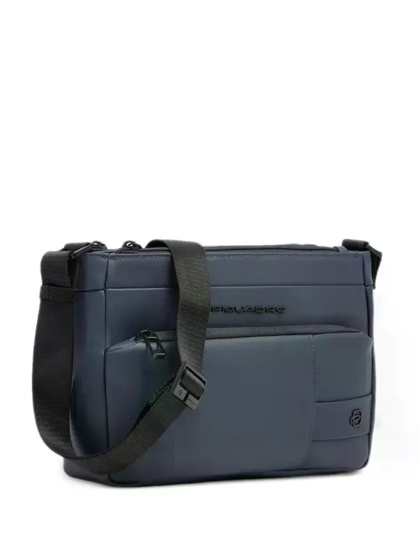 PIQUADRO Logo-plaque Shoulder Bag - Blue