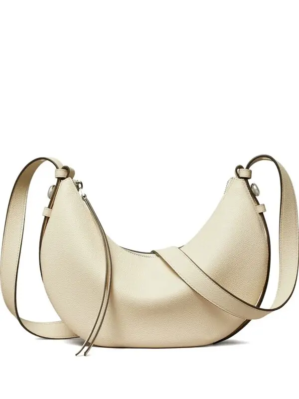 Tory Burch Romy Half Moon Bag - Light Cream