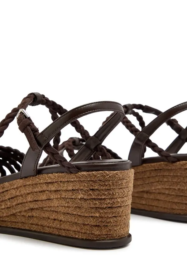 JIMMY CHOO Nyra 60 Braided Espadrille Sandals