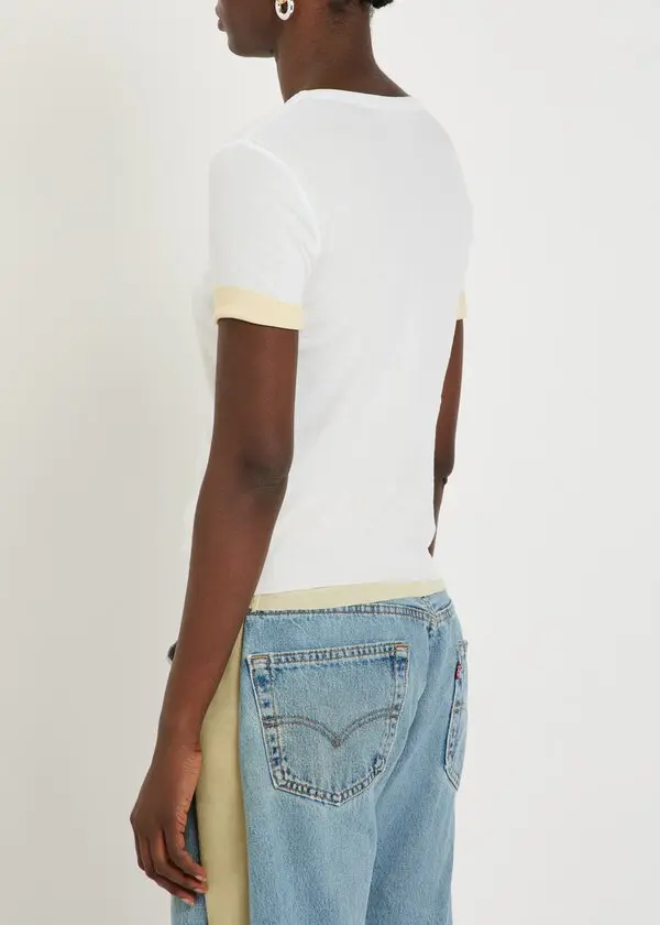 BSIDES Double-layered Cotton T-shirt