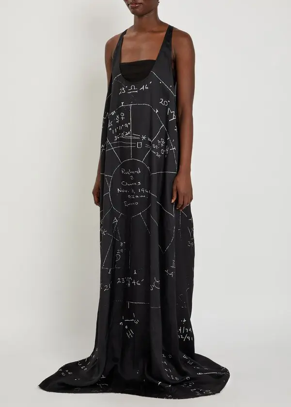 Rick Owens Printed Satin Gown