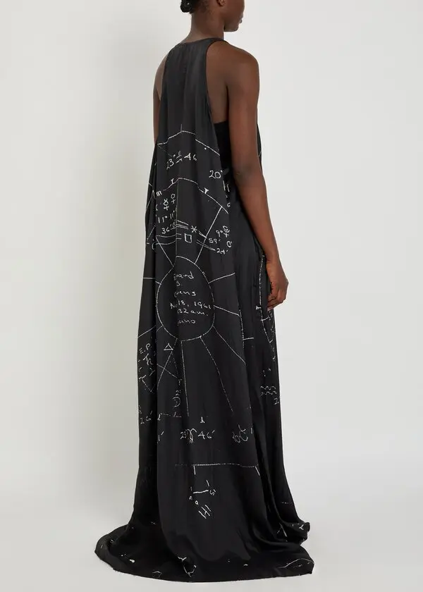 Rick Owens Printed Satin Gown