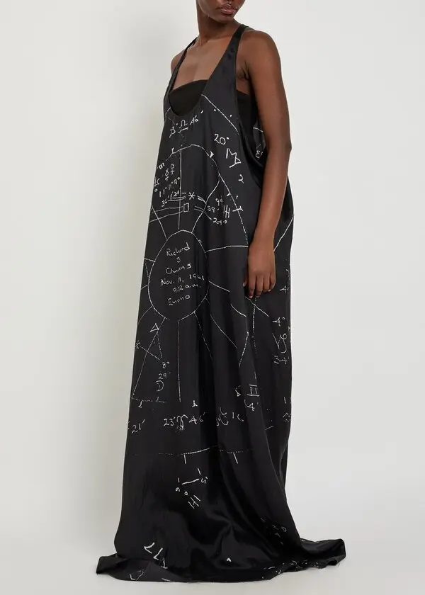 Rick Owens Printed Satin Gown