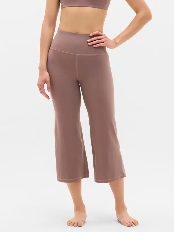 Athleta Elation High Rise Crop Flare - Mineral Brown