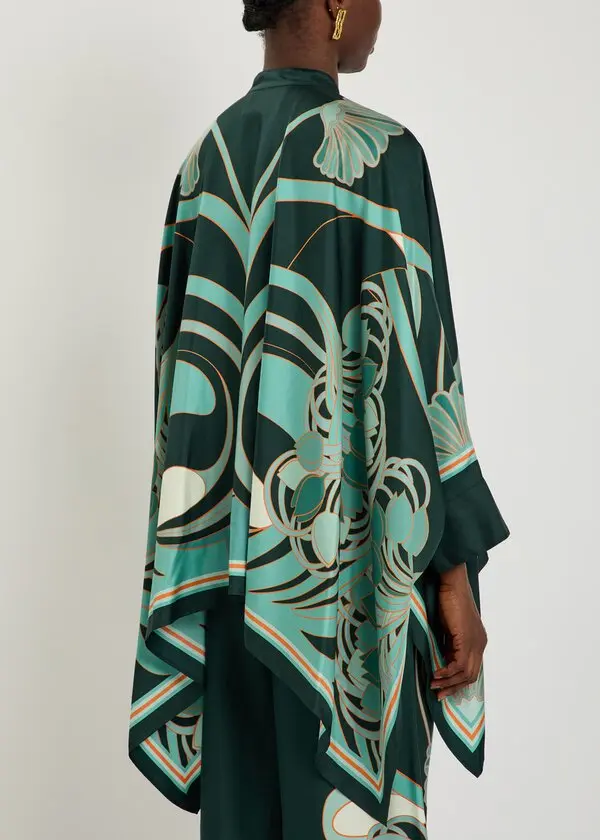 La DoubleJ Printed Silk-twill Shirt