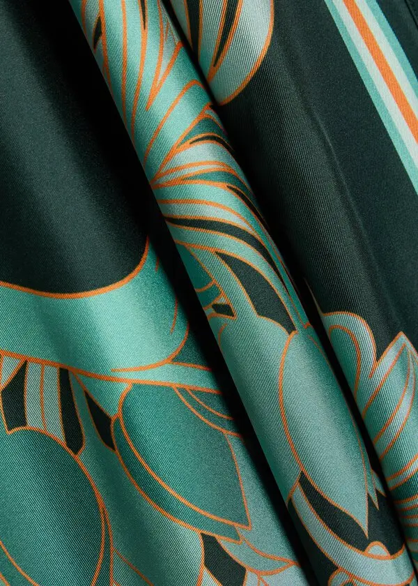 La DoubleJ Printed Silk-twill Shirt