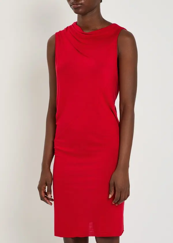 Rick Owens Shailee Draped Mini Dress
