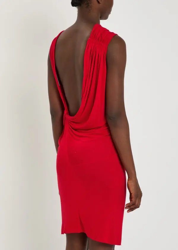 Rick Owens Shailee Draped Mini Dress