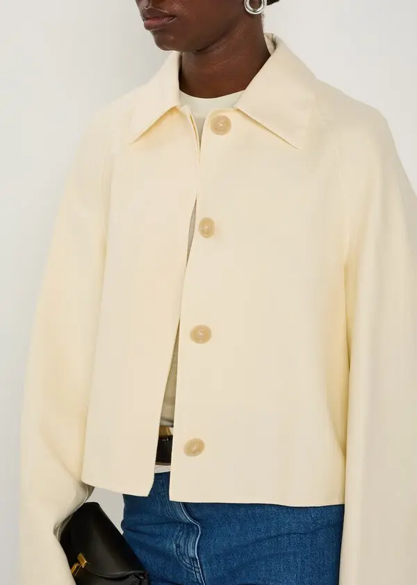 Another Tomorrow Cotton Jacket - Beige