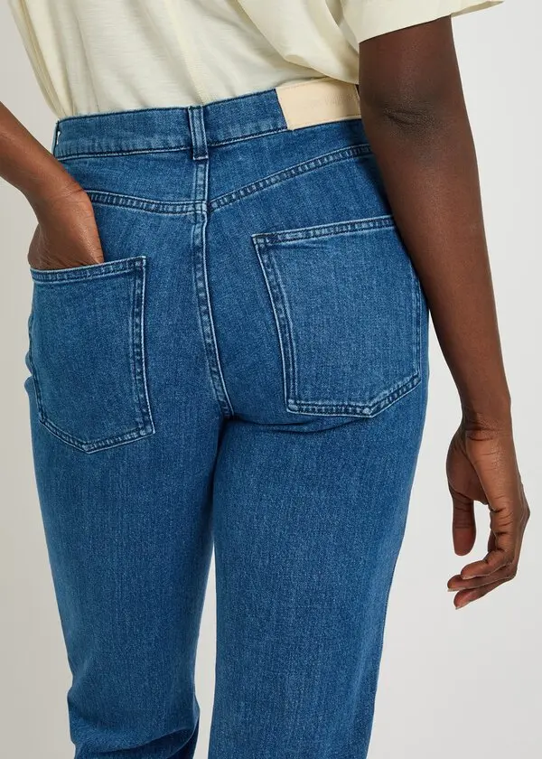 Another Tomorrow Slim-leg Denim Jeans - Blue