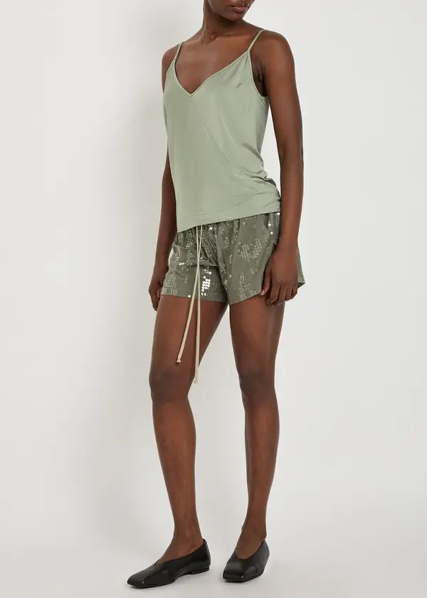 Rick Owens V-neck Jersey Slip Top