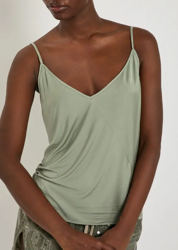 Rick Owens V-neck Jersey Slip Top