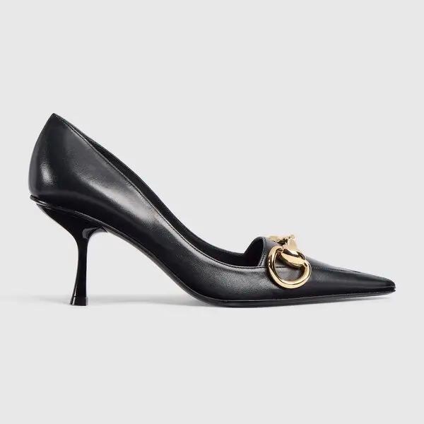 Gucci Boulevard Leather Pump - Black