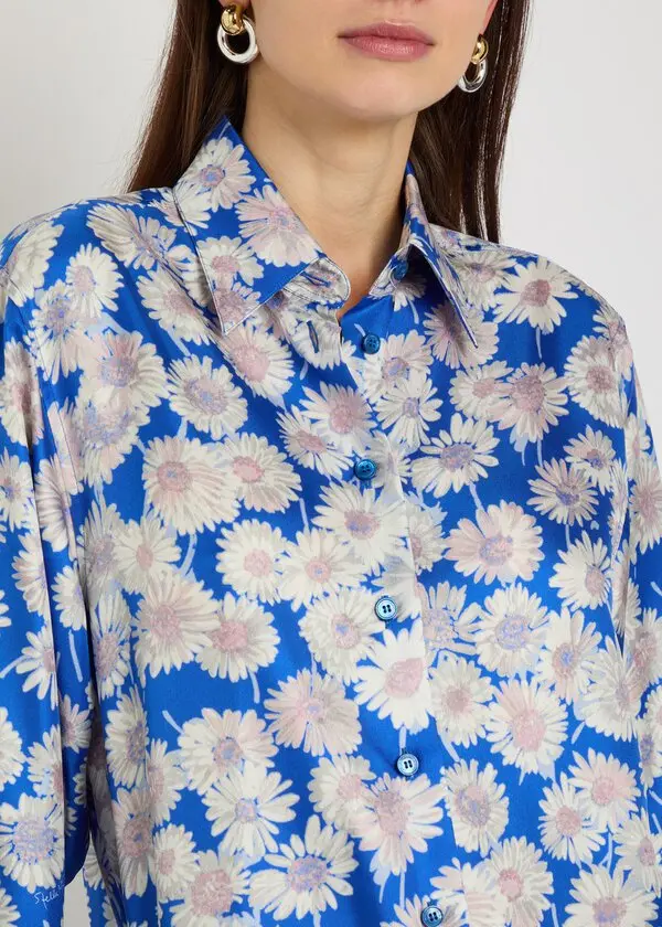 Stella McCartney Floral-print Silk Shirt