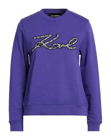 Karl Lagerfeld Sweatshirt In Organic Cotton And Recycled Polyester - Purple