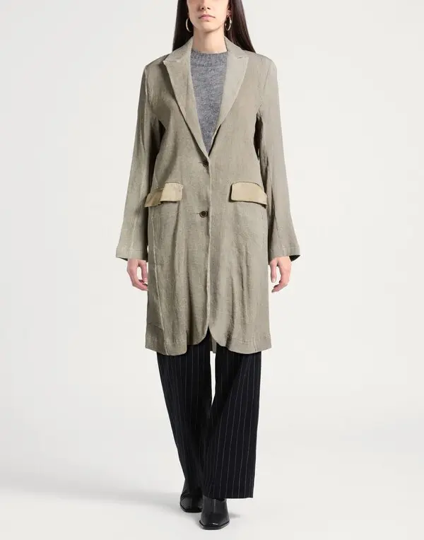 UMA WANG Linen-blend Overcoat