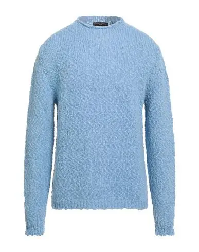 DANIELE FIESOLI Wool & Recycled Nylon Heavy-weight Knit Crewneck Sweater - Sky Blue