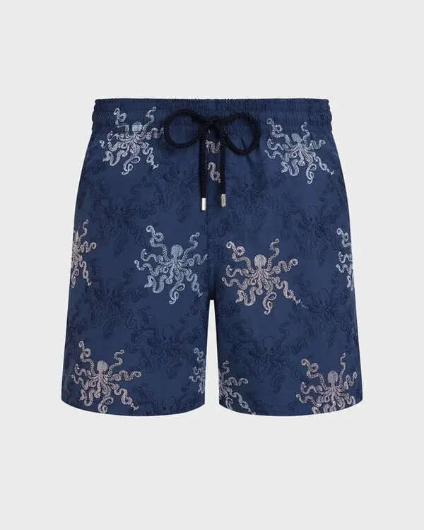 Vilebrequin Embroidered Octopus Swim Trunks - Blue