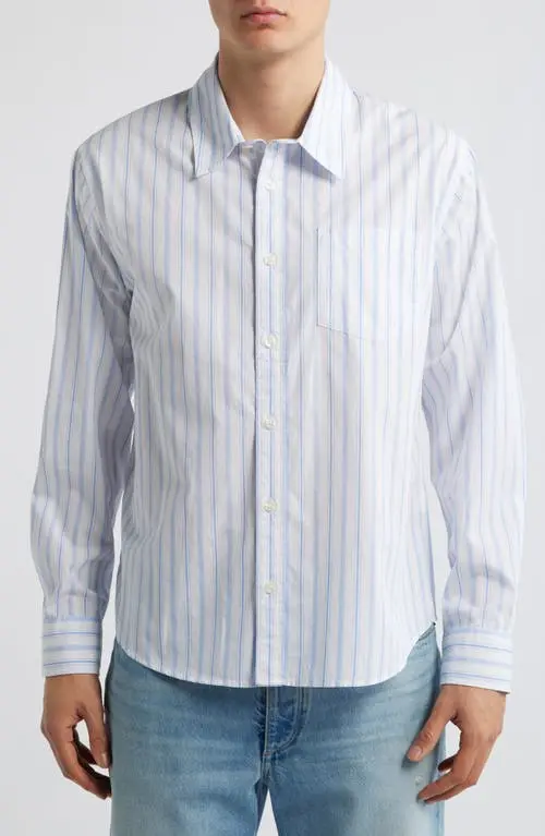 CORRIDOR Berg Stripe Button-up Shirt - Blu