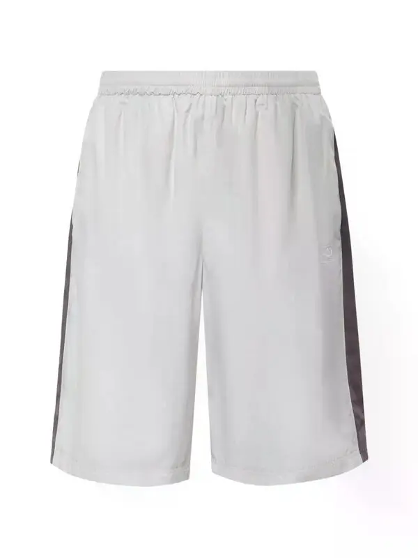 Balenciaga Logo-embroidered Shorts - Grey