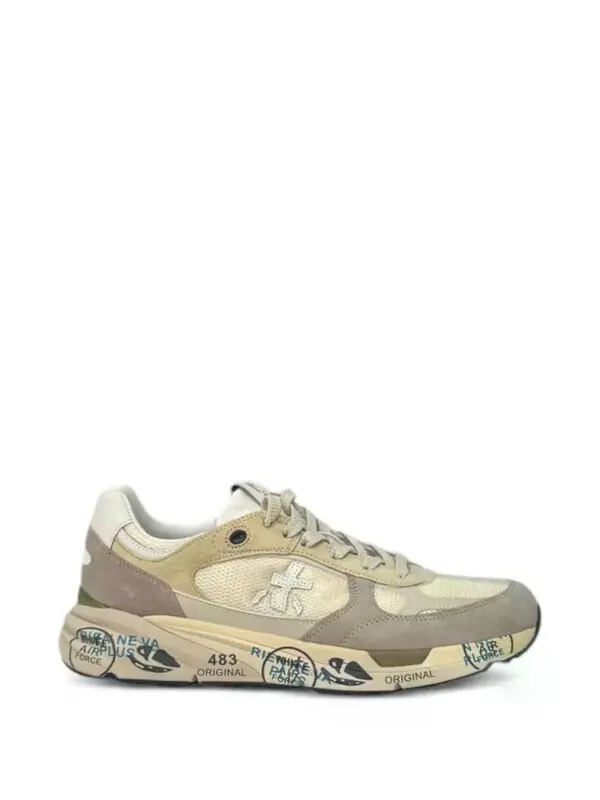 Premiata Mase Panelled Sneakers - Neutrals
