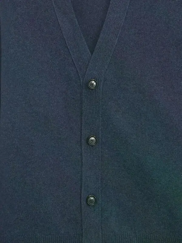 BOSS V-neck Button-up Cardigan - Blue