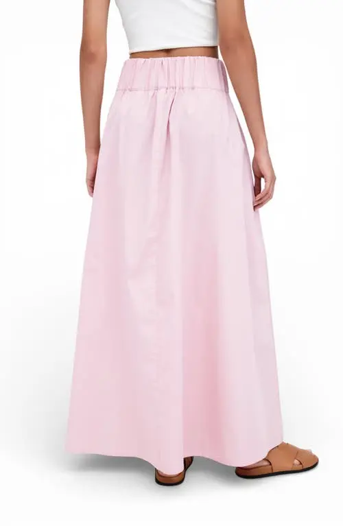 MARCELLA Raven Cotton Poplin Maxi Skirt