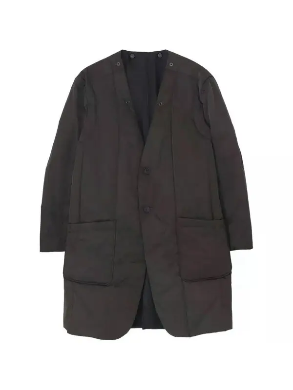 Yohji Yamamoto Reversible Button-fastening Coat - Neutrals