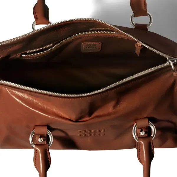 Miu Miu Shiny Leather Handbag