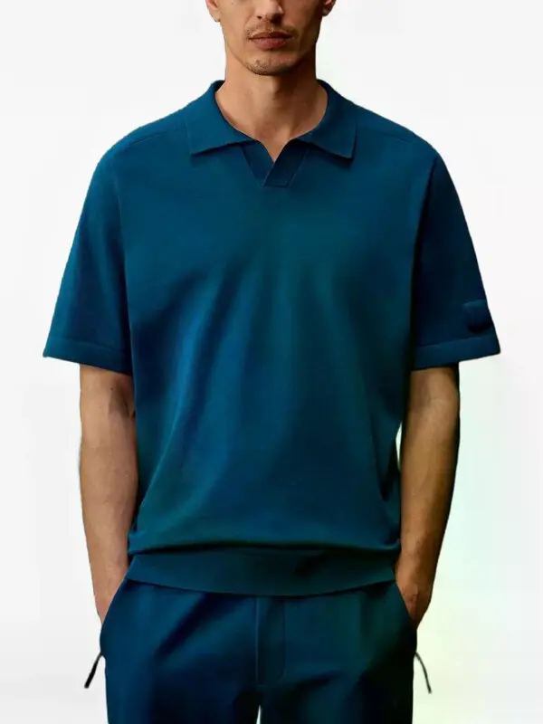 C.P. COMPANY Metropolis Series Logo-patch Polo Sweater