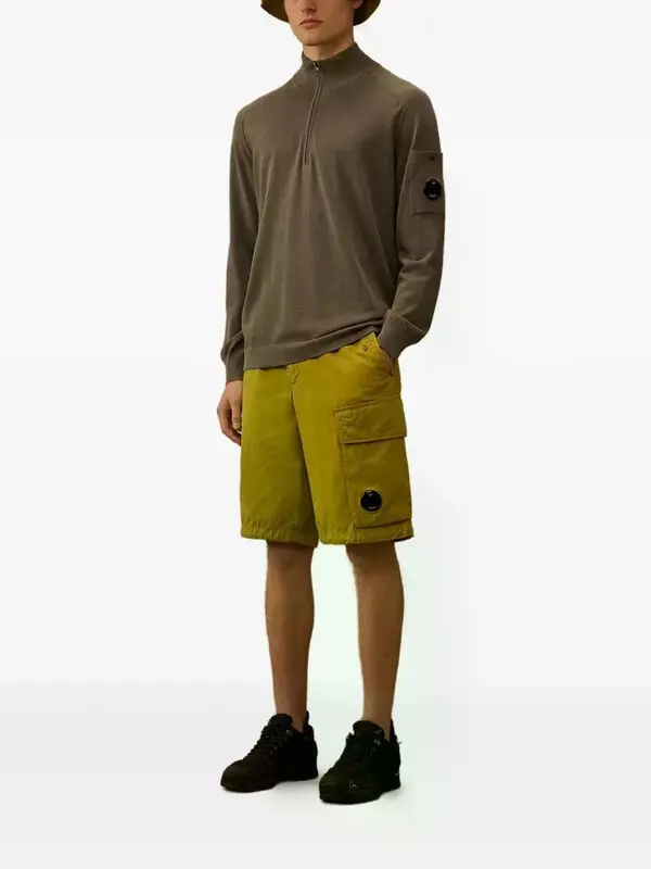C.P. COMPANY Lens-detail Cargo Shorts - Green