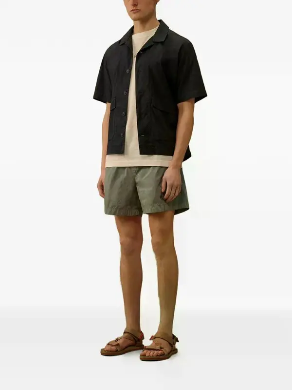 C.P. COMPANY Popeline Boxy Logo-embroidered Patch-pocket Shirt