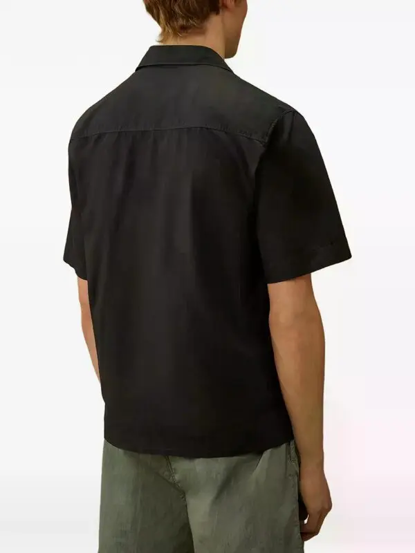 C.P. COMPANY Popeline Boxy Logo-embroidered Patch-pocket Shirt