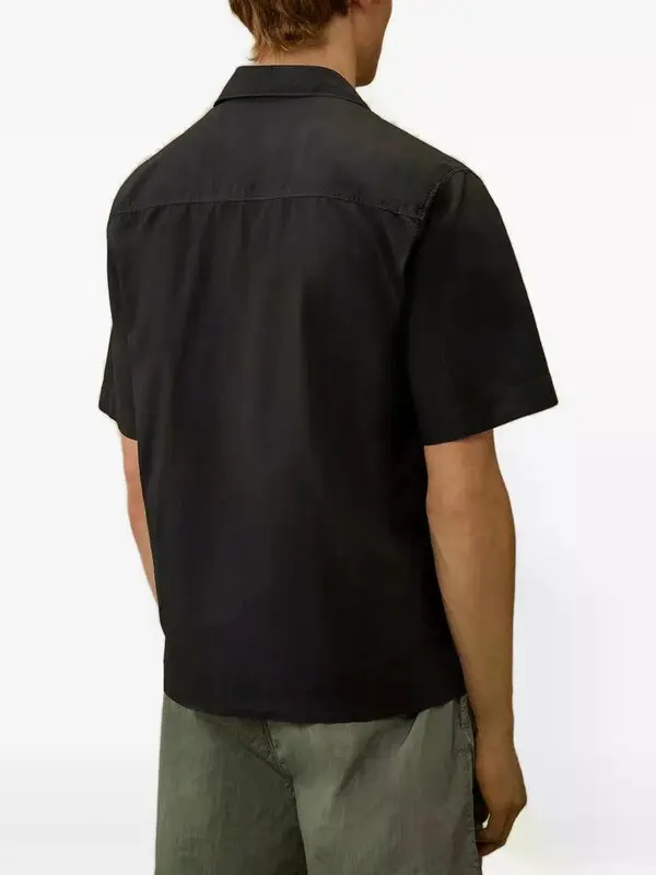 C.P. COMPANY Popeline Boxy Logo-embroidered Patch-pocket Shirt