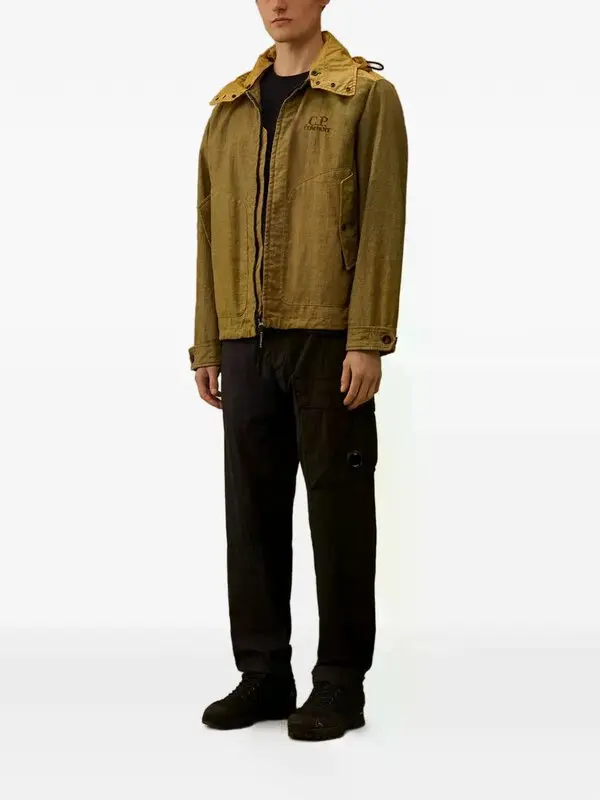 C.P. COMPANY Goggle Detail Rafia-r Jacket - Green