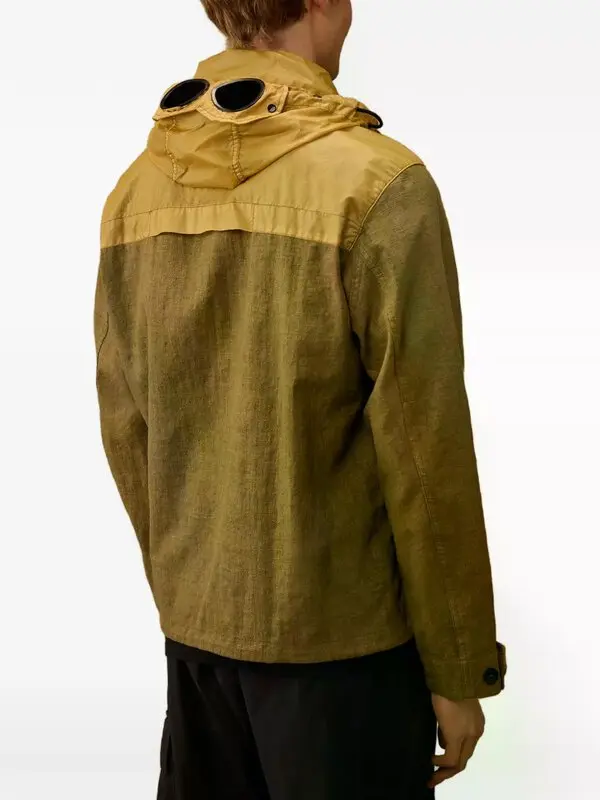 C.P. COMPANY Goggle Detail Rafia-r Jacket - Green
