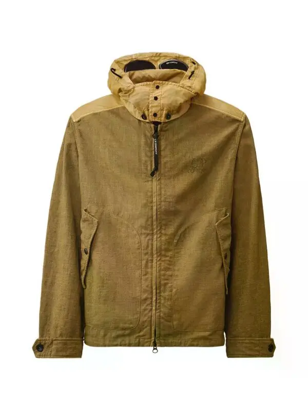 C.P. COMPANY Goggle Detail Rafia-r Jacket - Green