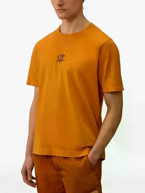 C.P. COMPANY 1020 Logo-print Short-sleeve T-shirt - Orange
