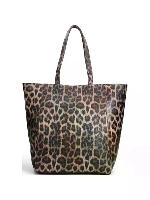 MARC ELLIS Ingrid Leopard-print Tote Bag - Neutrals