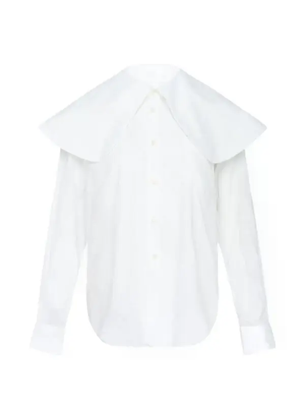Comme Des Garçons Long-sleeve Buttoned Shirt - White