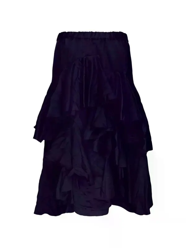 Comme Des Garçons Tiered Ruffled Midi Skirt