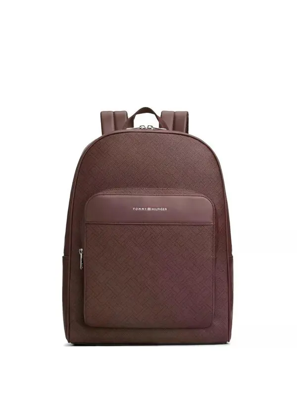 Tommy Hilfiger Monogram Pattern Backpack - Brown