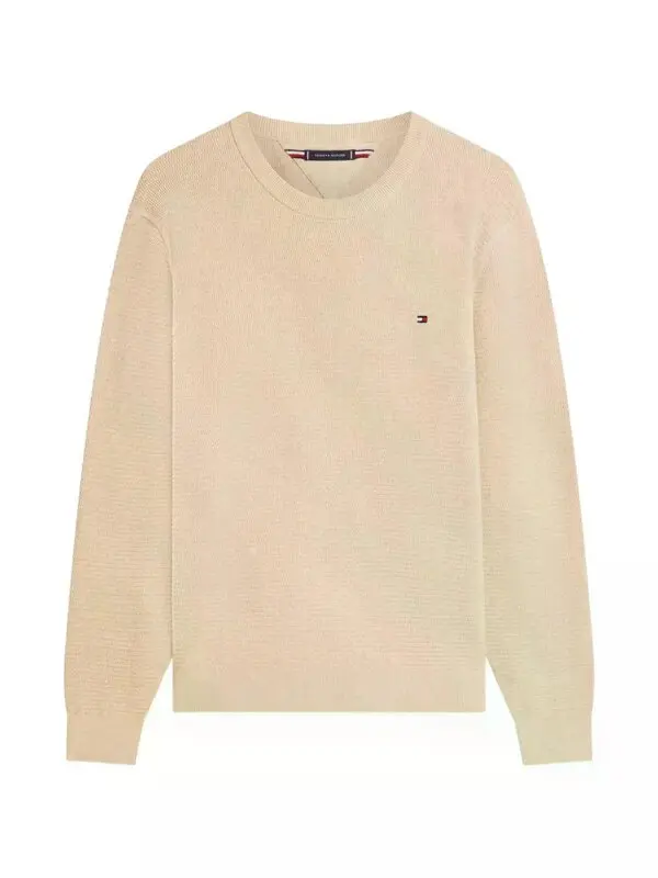 Tommy Hilfiger Logo-embroidered Sweater - Neutrals