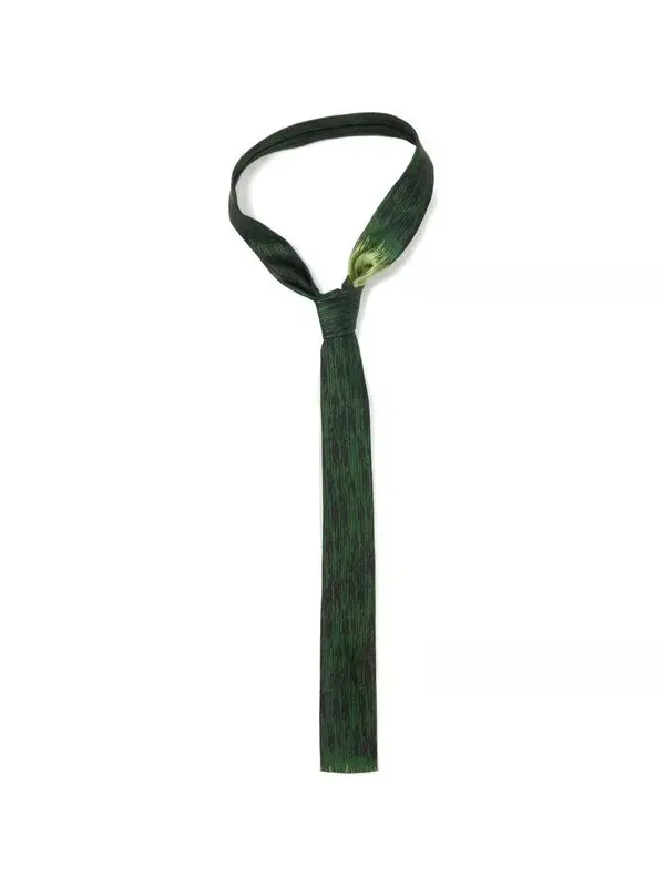DOUBLET Trompe-l'oeil Tie - Green