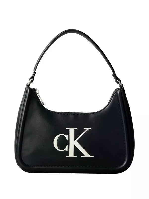 Calvin Klein Logo-print Shoulder Bag - Black
