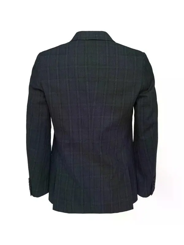 Comme Des Garçons Check-pattern Single-breasted Jacket