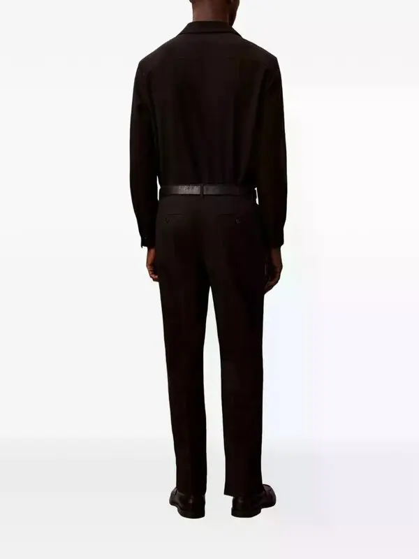 Calvin Klein Pleated Straight-leg Trousers