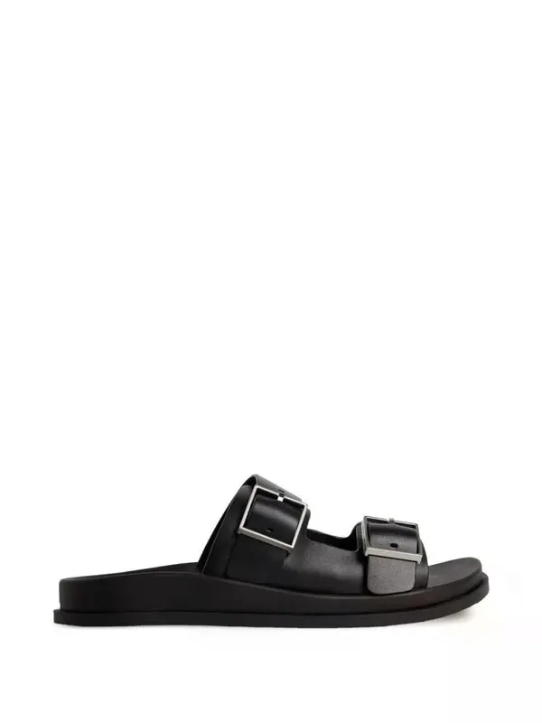 Calvin Klein Buckle-fastening Slides - Black