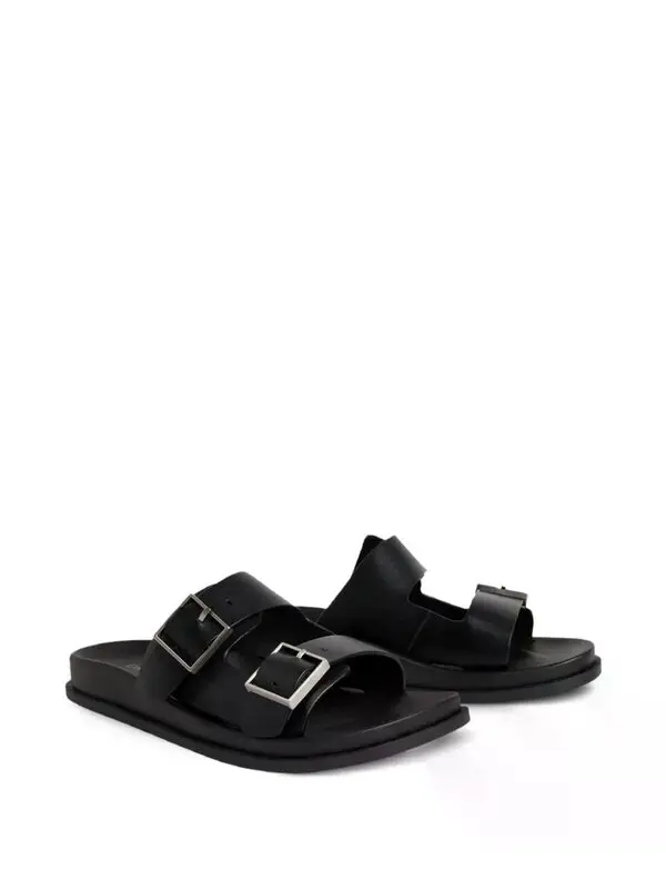 Calvin Klein Buckle-fastening Slides - Black