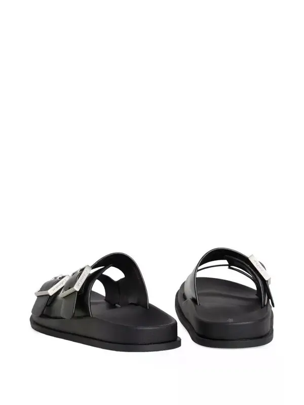 Calvin Klein Buckle-fastening Slides - Black